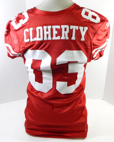 2011 San Francisco 49ers Colin Cloherty #83 Game Issued Red Jersey 44 ...