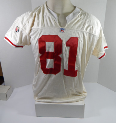 San Francisco 49ers #81 Game Issued White Jersey DP34401