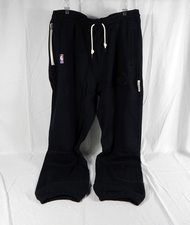 2021-22 Detroit Pistons Team Issued Black Travel Sweatpants DA8388-010 ...