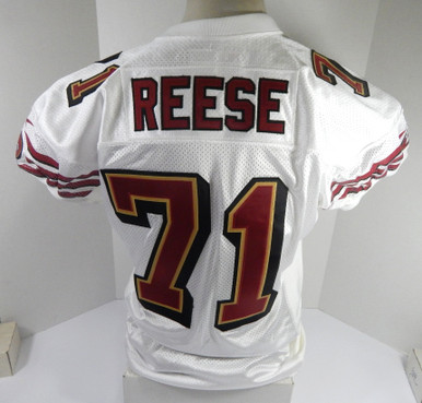 1998 San Francisco 49ers Albert Reese #71 Game Issued White Jersey 50 ...