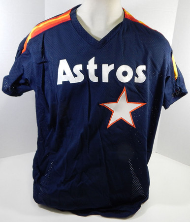 1986-93 Houston Astros #23 Game Issued Navy Jersey Batting Practice NP ...
