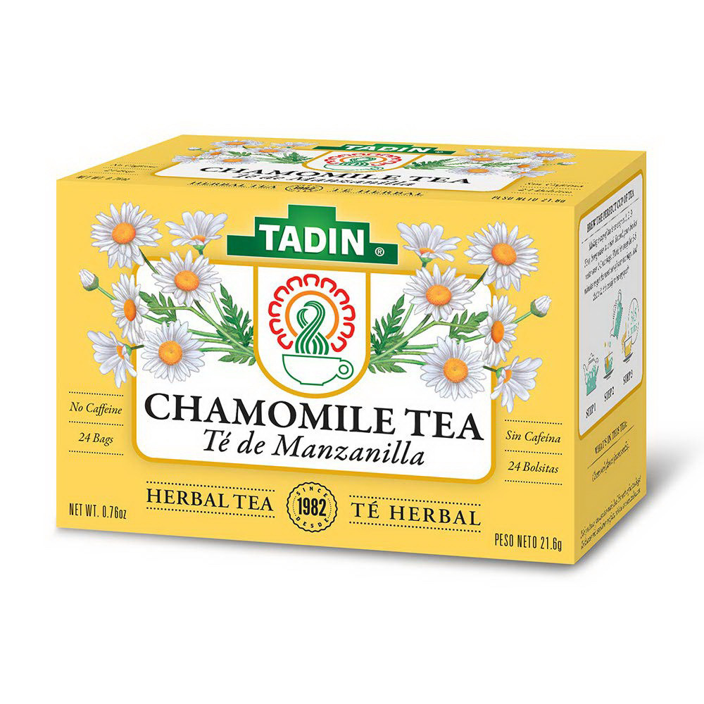 Tadin Caffeine Free Herbal Tea Bags, Chamomile, 24 Ea