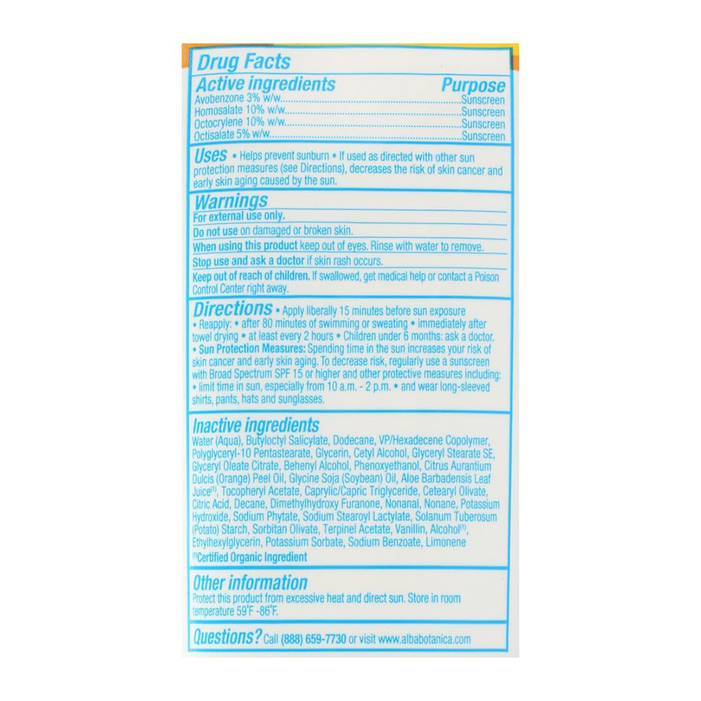Alba Botanica SPF 50 Sport Island Vibe Sunscreen Lotion Free from ...