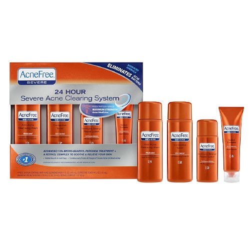 Acnefree 24 Hour Severe Acne Clearing System, Skin Treatment - 1 Kit ...