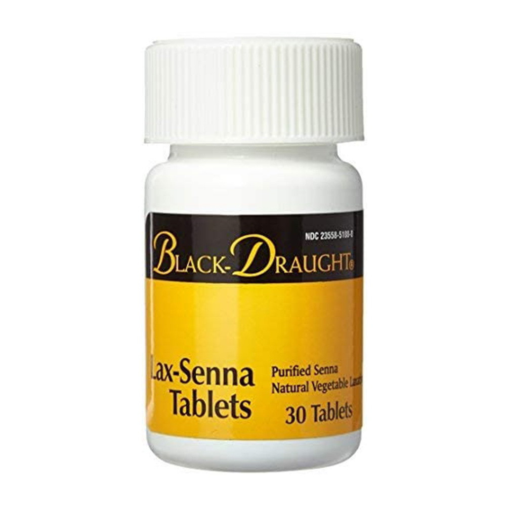 Black Draught Lax-Senna Tablets To Relieve Constipation, 30 Ea