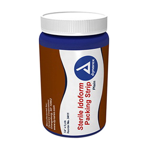 Dynarex Sterile Idoform Packing Strip 1/4 inch x 5 yds