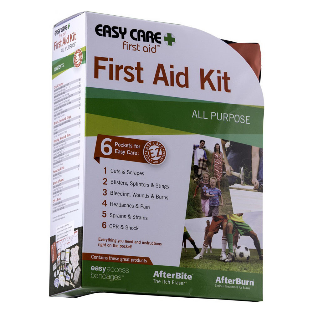 Easy Care All Purpose First Aid Kit for Cuts Burns and Emergencies 1Ea