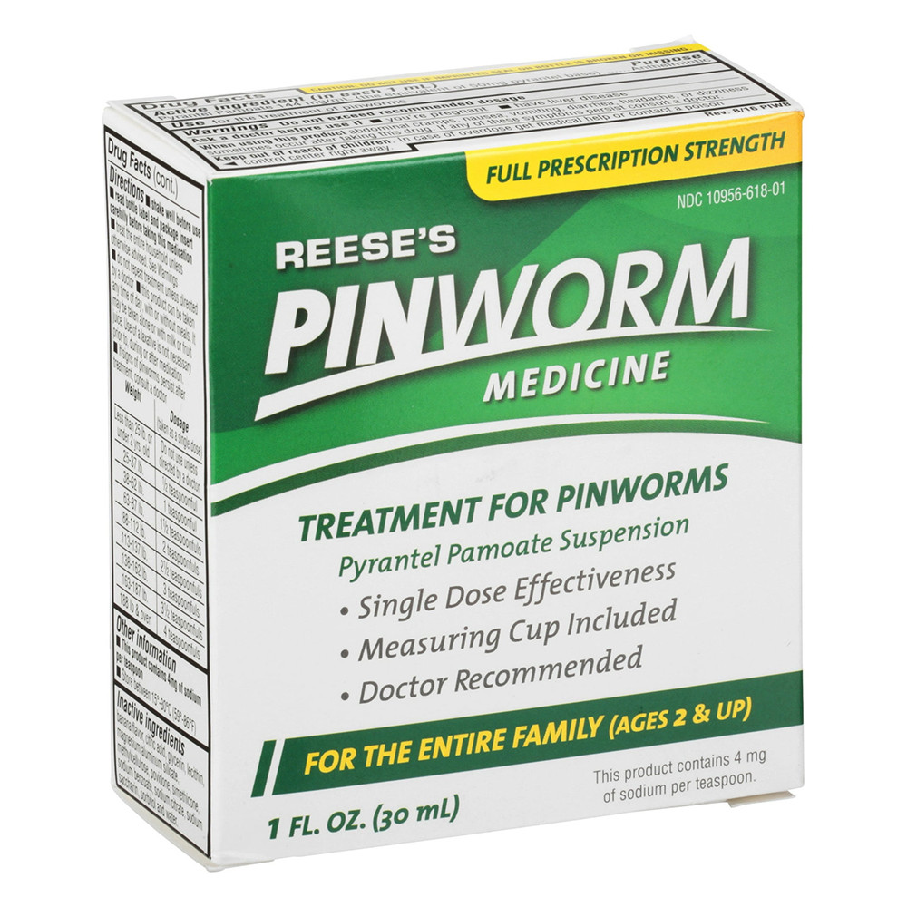 Reeses Pinworm Medicine Liquid For Entire Family, Full Strength - 2 Oz