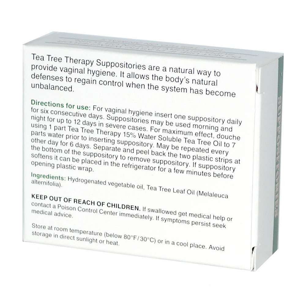 Tea Tree Therapy Suppositories For Vaginal Hygiene - 6 Ea - myotcstore.com