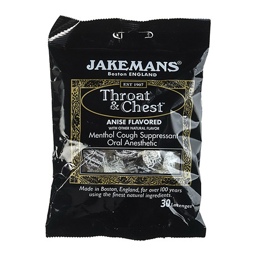 Jakemans Throat And Chest Lozenges, Menthol Sweets - 30 Ea - myotcstore.com