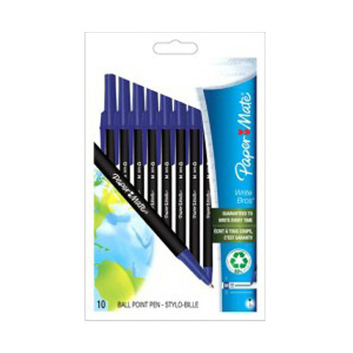 Paper Mate Write Bros Stick Medium Tip Ballpoint Pens - 10 Ea ...