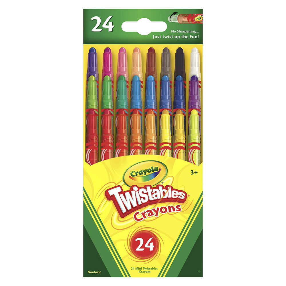 Crayola Mini Twistables Crayons for Coloring Drawing and Creative Fun 24Ea