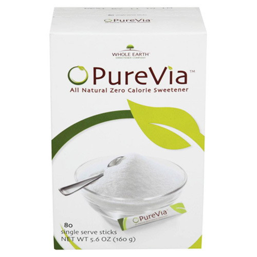 Purevia All Natural Zero Calorie Sweetner Powder Packets - 80 Ea ...