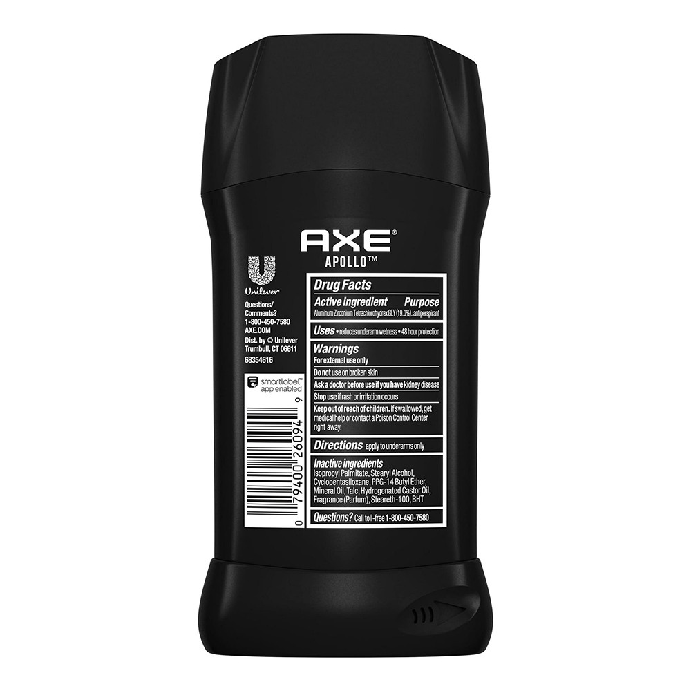 Axe Apollo Mens Dry Gel Invisible Solid Antiperspirant Deodorant for ...