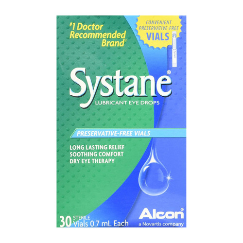 Systane Long Lasting Lubricant Relief Eye Drops Vials Sterile, 30 Ea ...