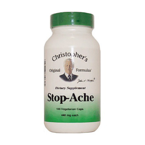 Dr. Christophers Original Stop-Ache 440 Mg Vegetarian Capsules, 100 Ea ...