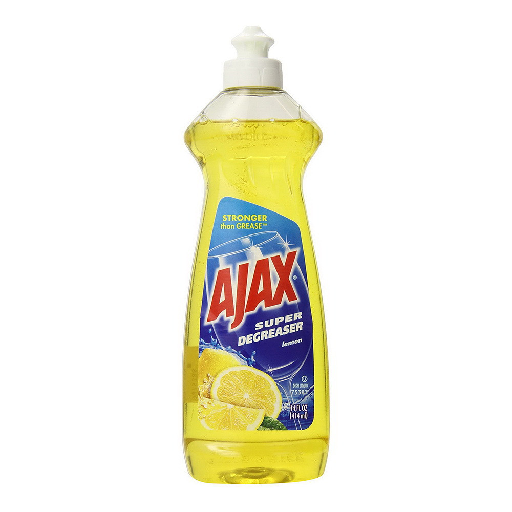 Ajax Super Degreaser Dish Liquid Lemon Scented Kitchen Cleaning Soap ...