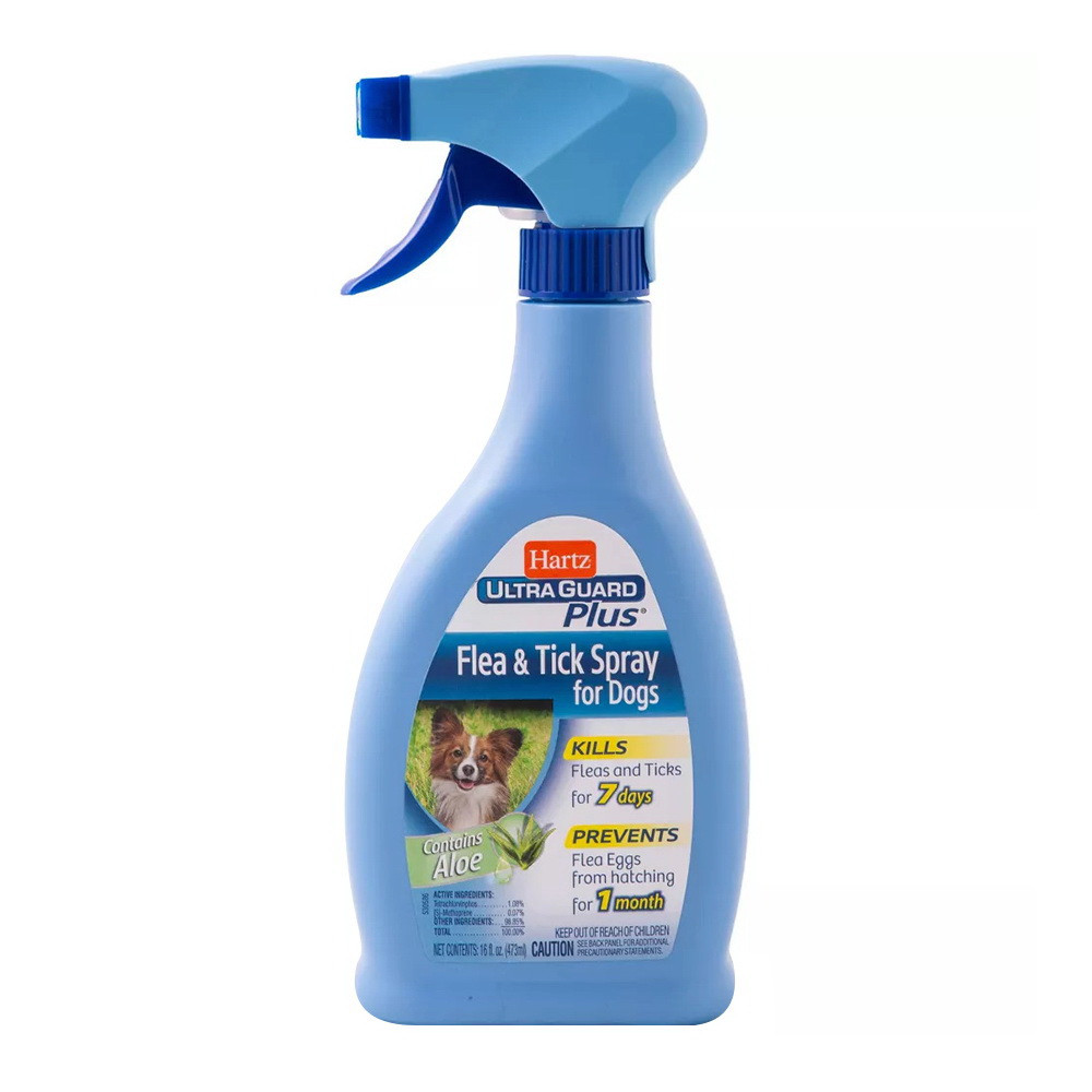 Hartz Ultraguard Plus Flea and Tick Spray for Dogs, 16 Oz