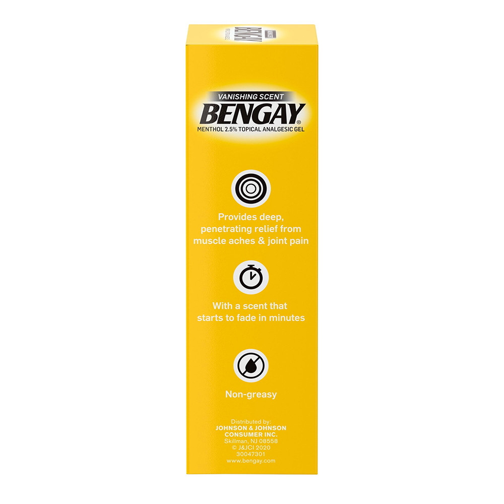Bengay Non Greasy Pain Relief Gel with Vanishing Scent Formula for ...