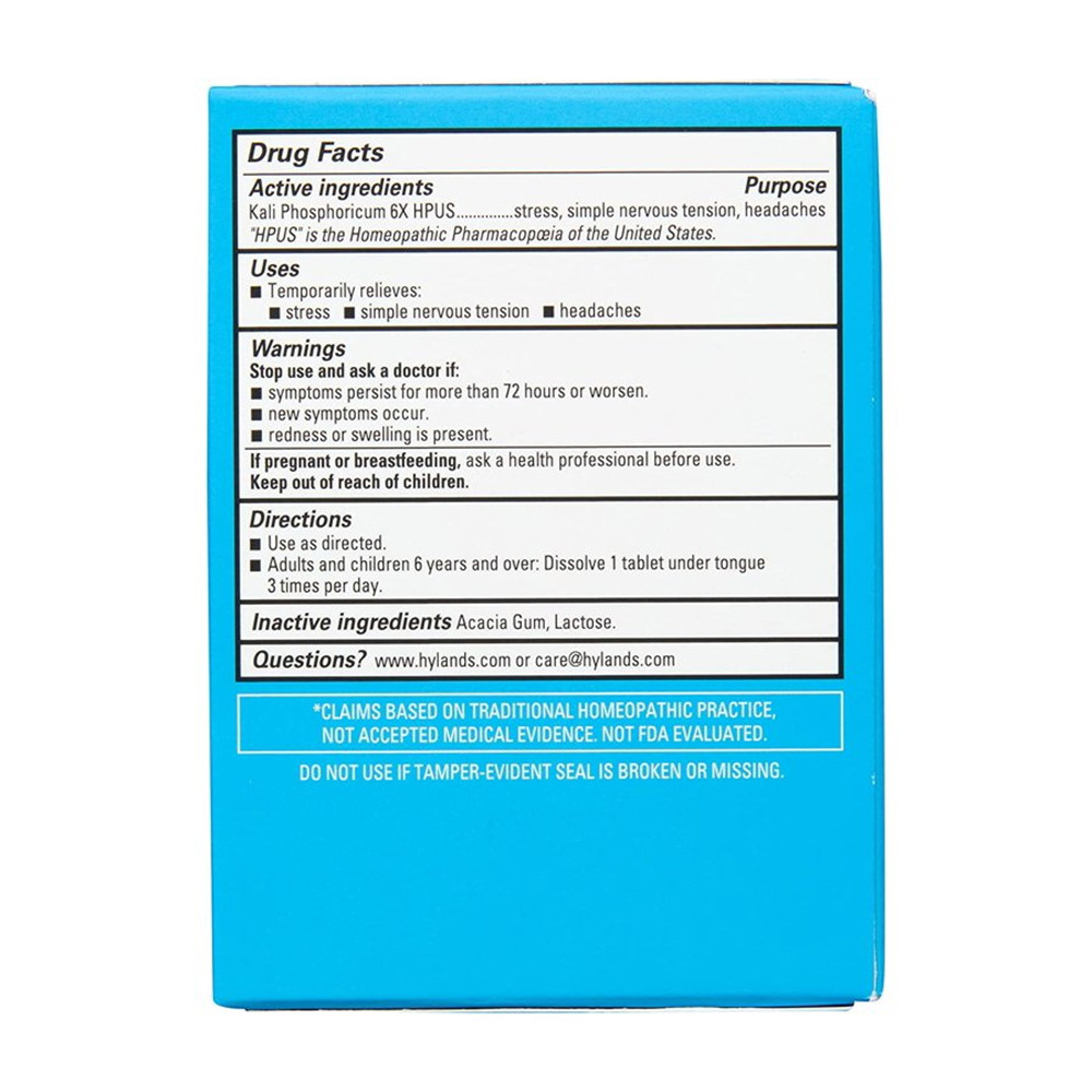 Hylands Naturals Kali Phos 6X Cell Salt Tablets, Headaches, and Simple ...
