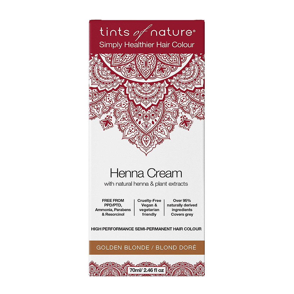 Tints of Nature Henna Cream Hair Colour, Golden Blonde, 2.46 Oz