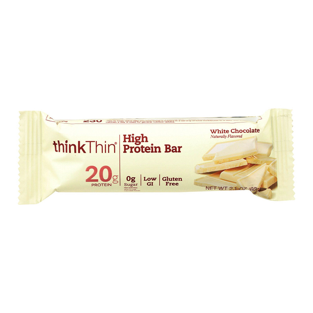 Think Thin High Protein Meal Alternative Nutrition Bar, White Chocolate, 2.1 Oz