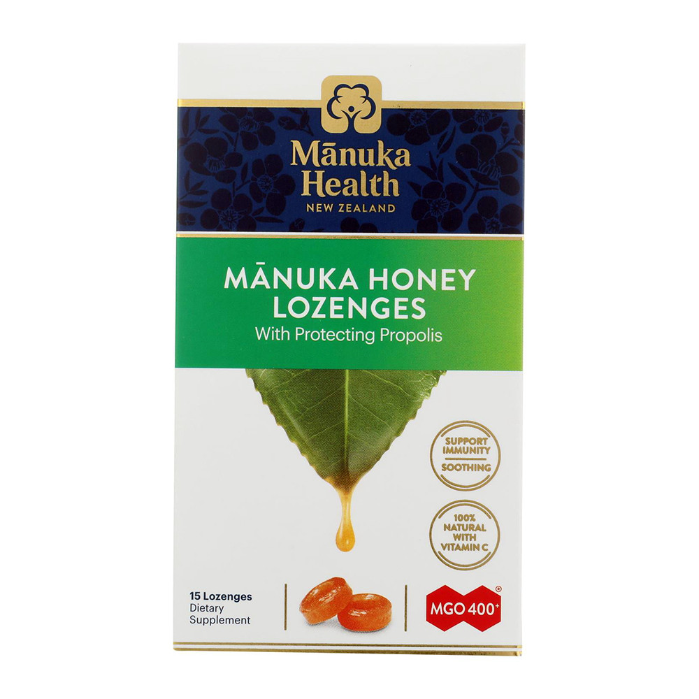 Manuka Health Mgo 400+ Manuka Honey And Propolis Lozenges, 2.26 Oz