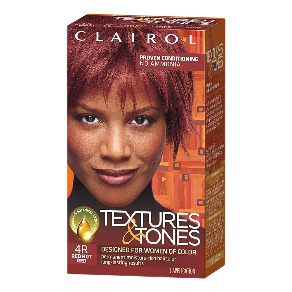 Clairol Professional Texture And Tones Permanent Hair Color, 4R Red Hot ...