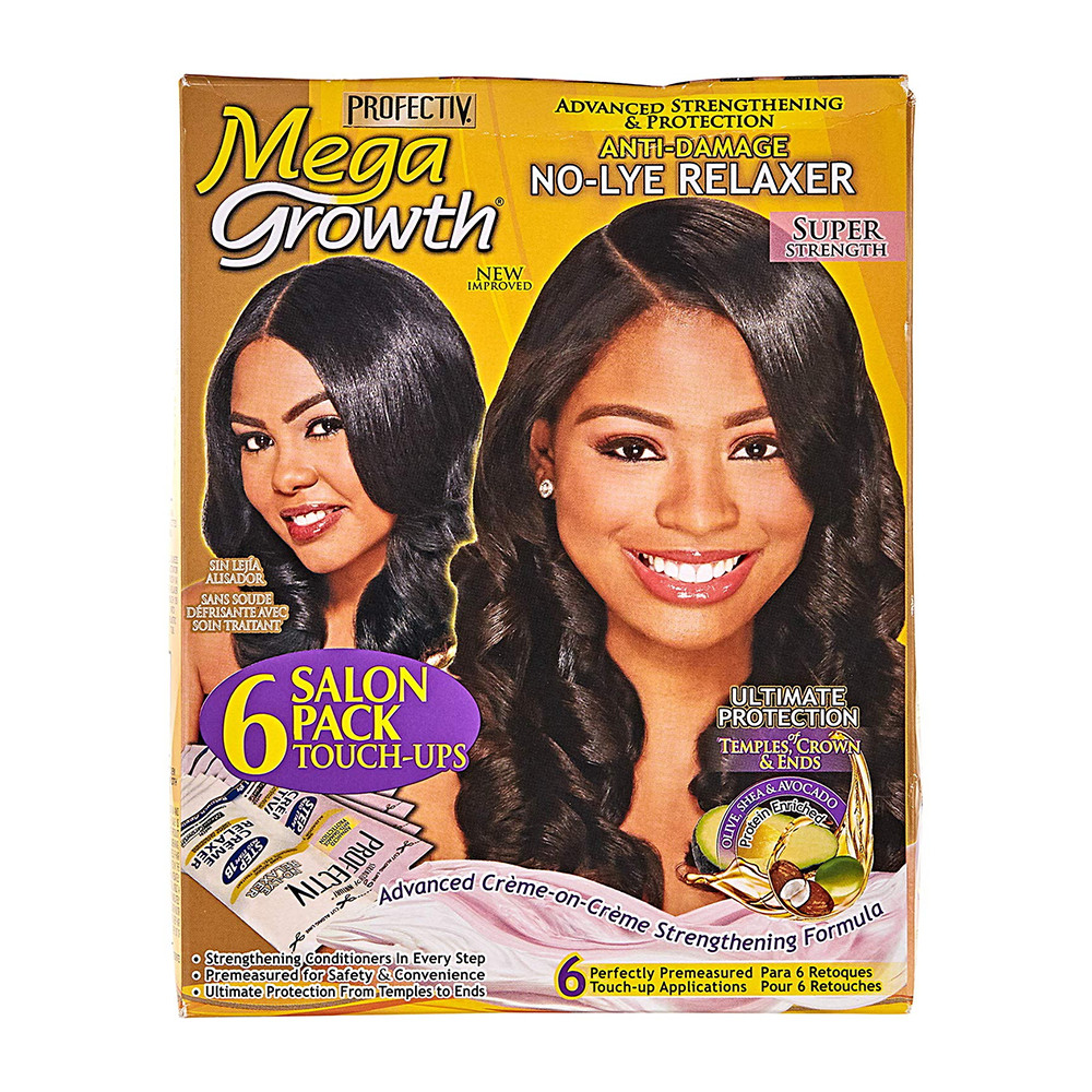 Profectiv Mega Growth No Lye Relaxer 6 Value Pack Super Strength, 1 Ea