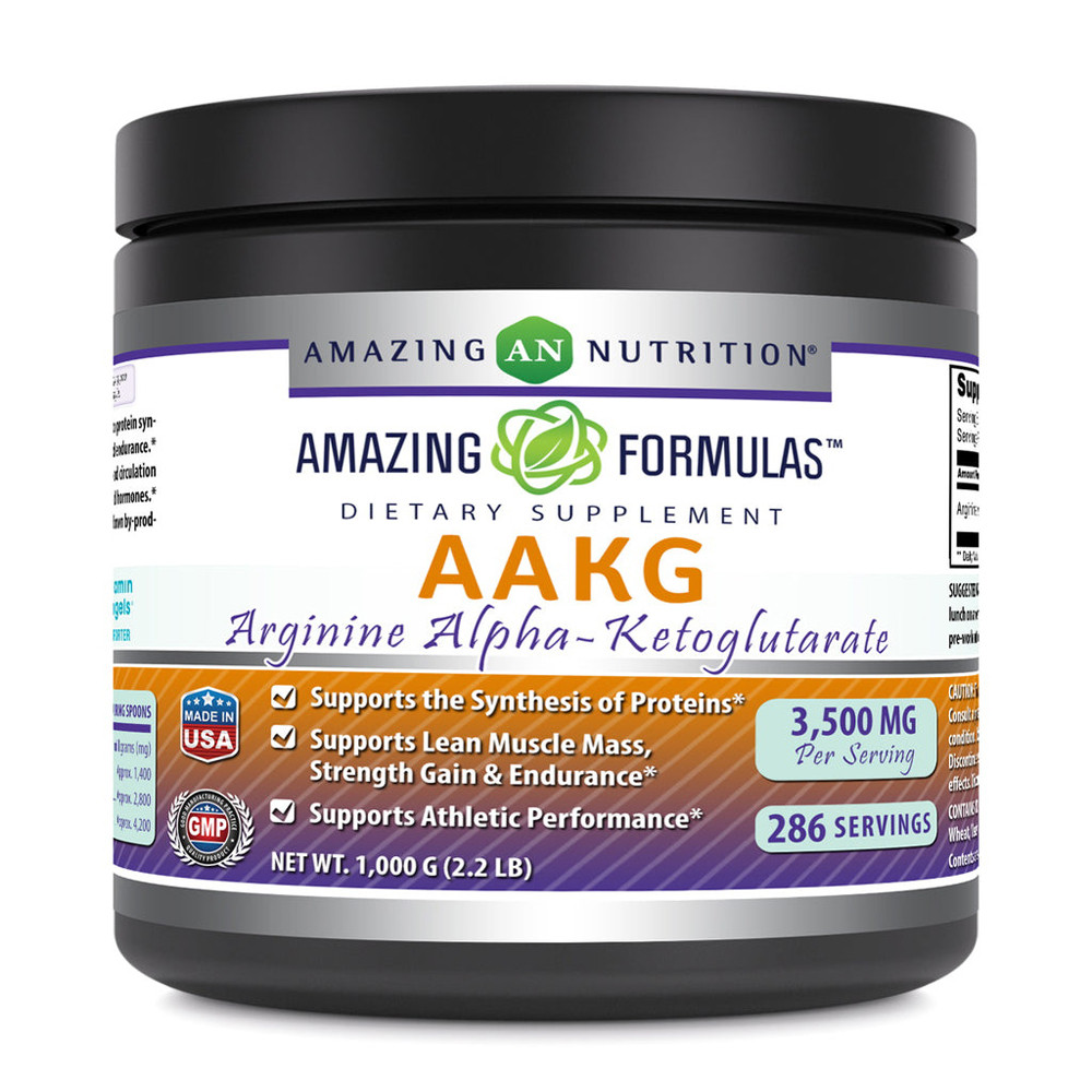 Amazing Nutrition Amazing Formulas AAKG Arginine Alpha Ketoglutarate ...