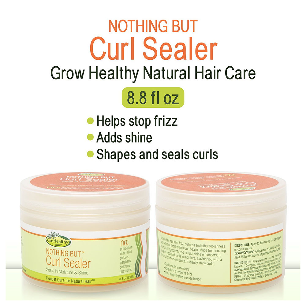 Gro Healthy Nothing But Curl Sealer, Moisture and Shine, 8.8 Oz