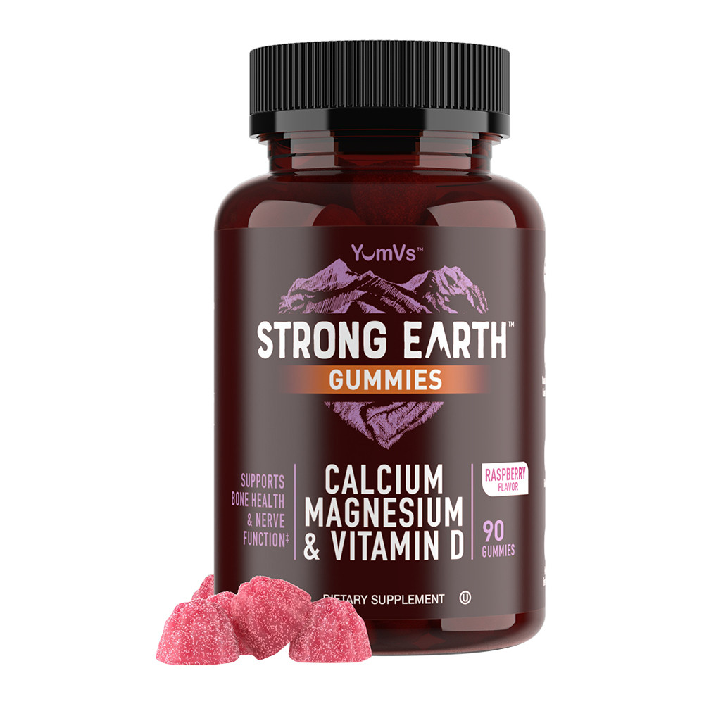 YumVs Strong Earth Calcium, Magnesium and Vitamin D Gummies for Bone ...