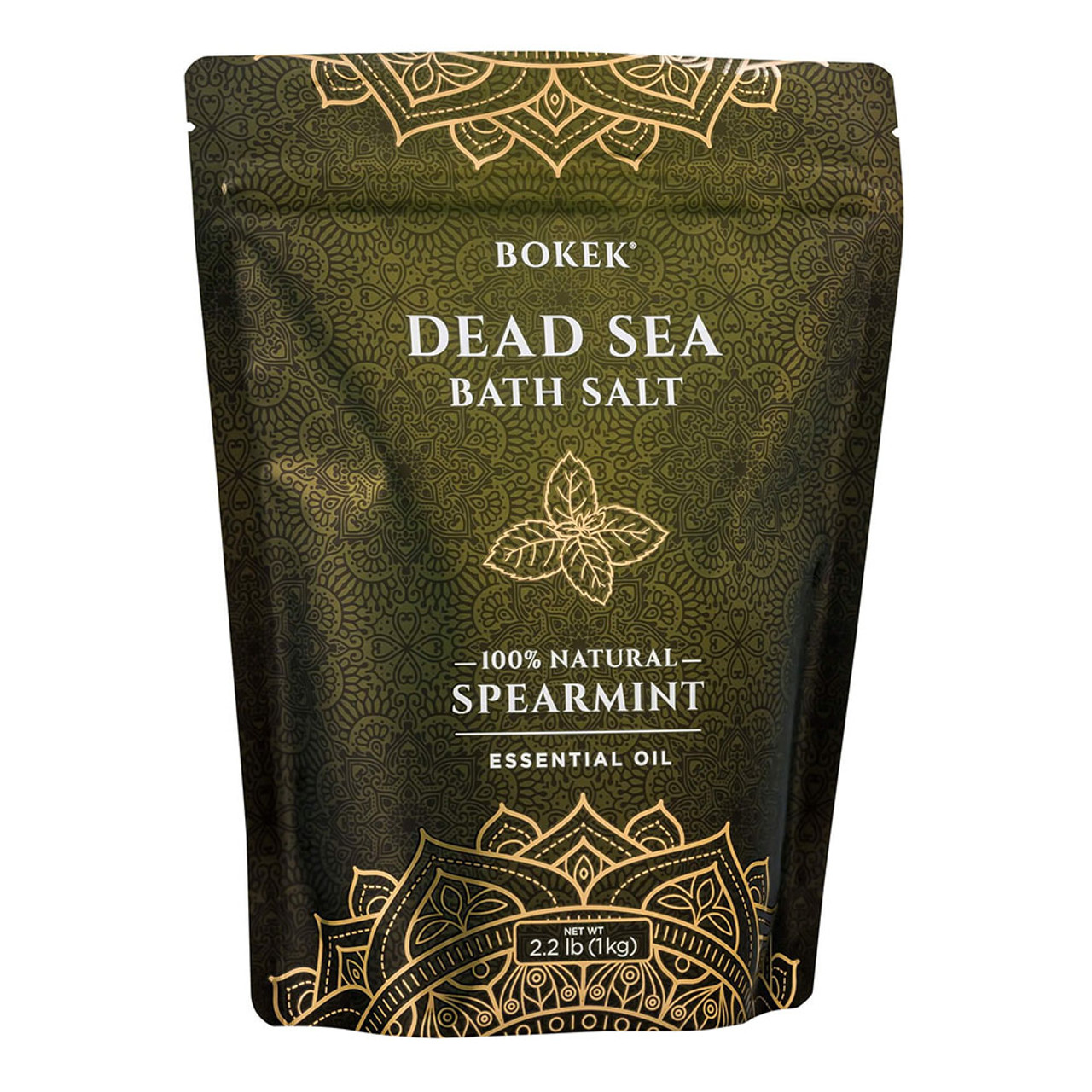 Bokek Natural Dead Sea Bath Salt With Spearmint Essential Oil 22 Lb