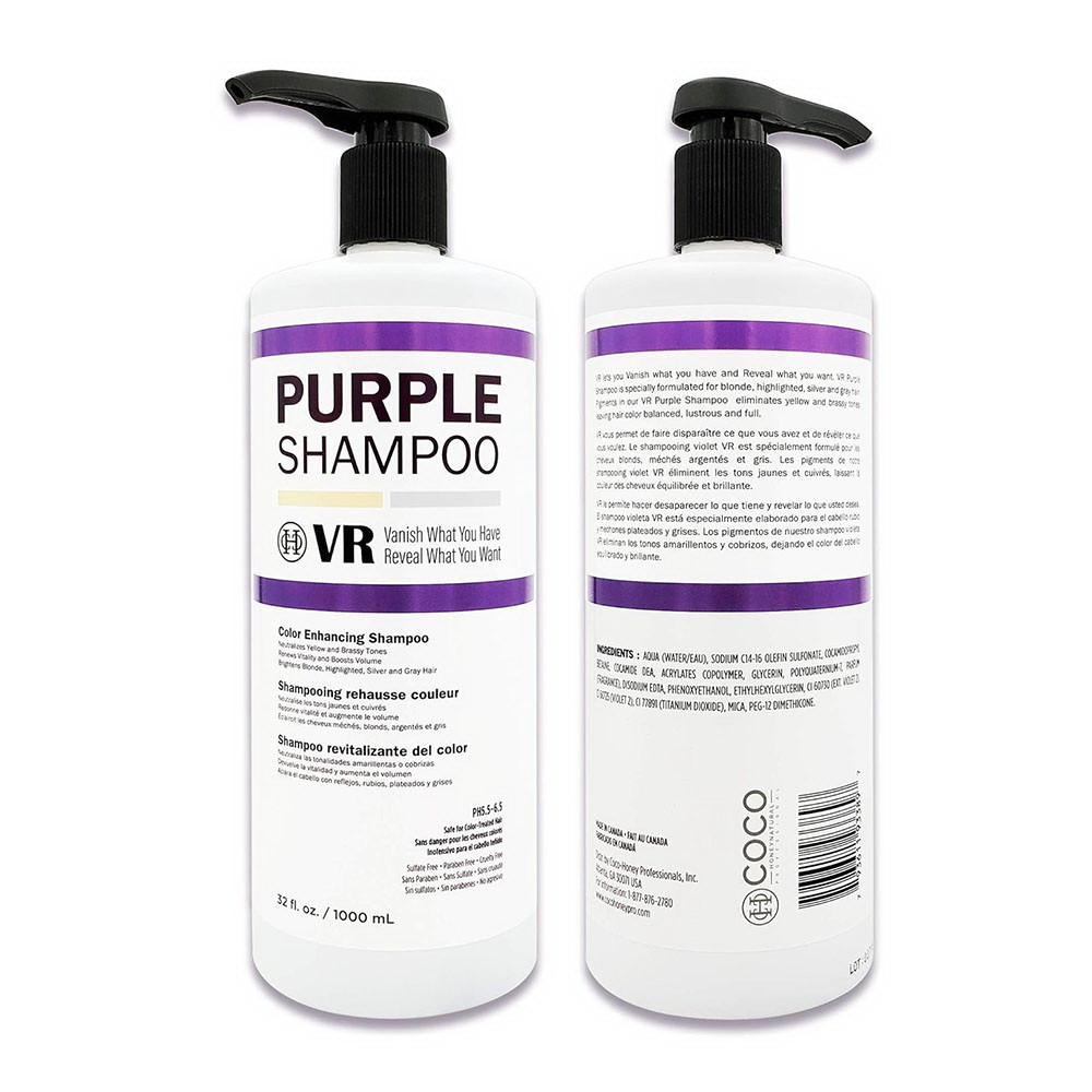 VR Color Enhancing Purple Shampoo, 32 Oz