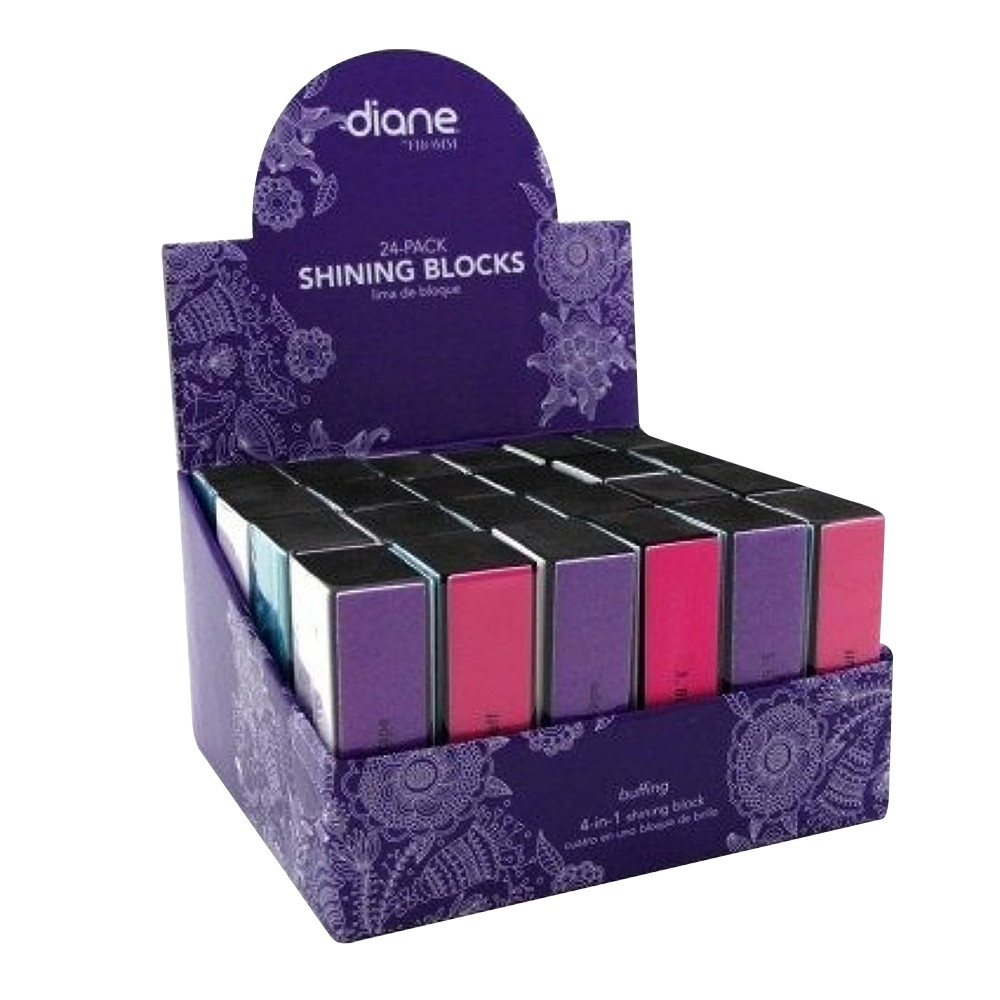 Diane 4 in 1 Shining Buffing Blocks Nail Care Tool 24Ea