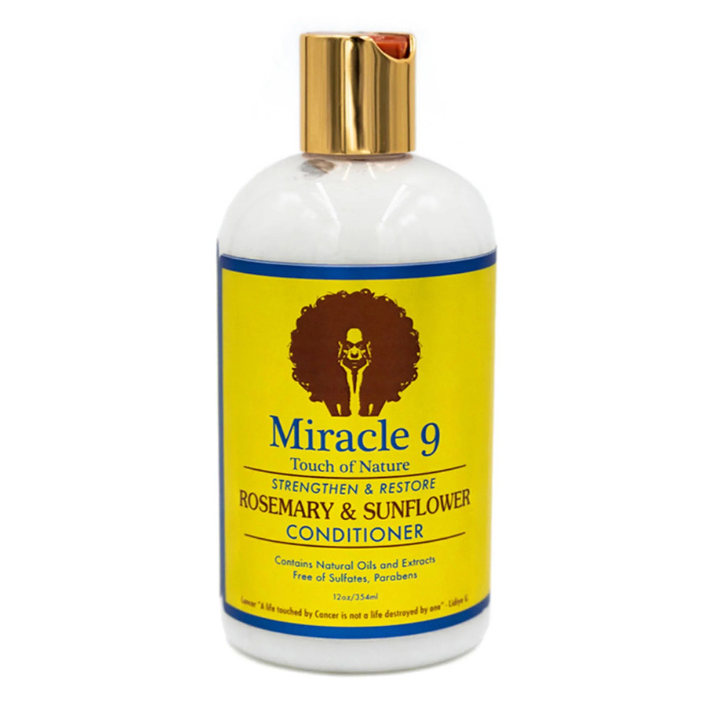 Miracle 9 Rosemary and Sunflower Strengthen and Restore Conditioner, 12 Oz