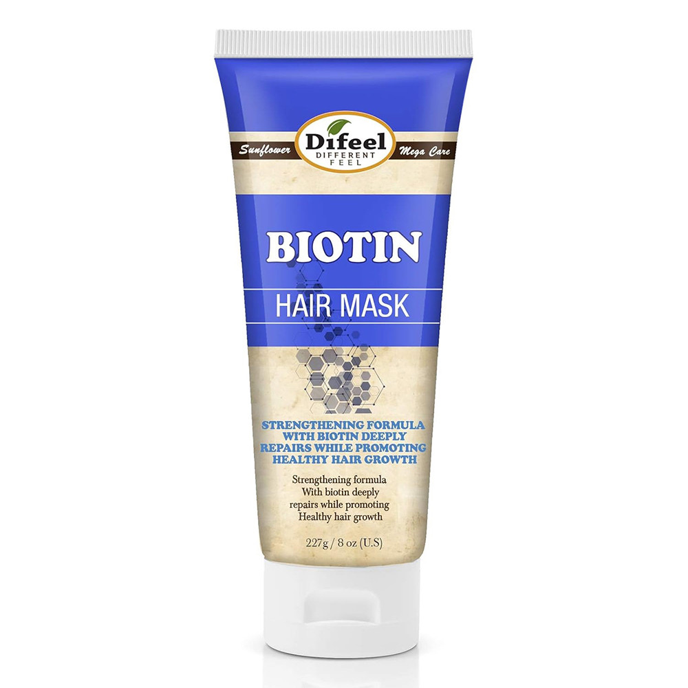 Difeel Hair Growth Biotin Hair Mask Healthy Hair Strengthening 8Oz (227g)