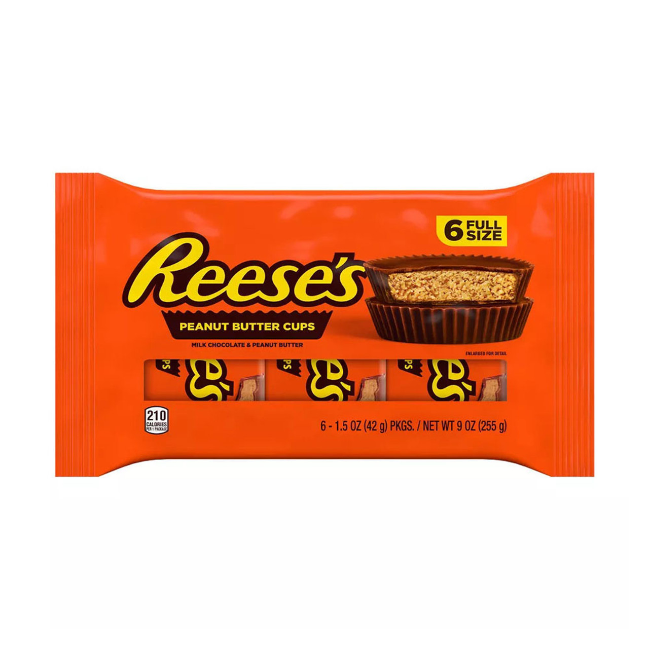 Hersheys Reeses Milk Chocolate Peanut Butter Cups Candy 6 Ea