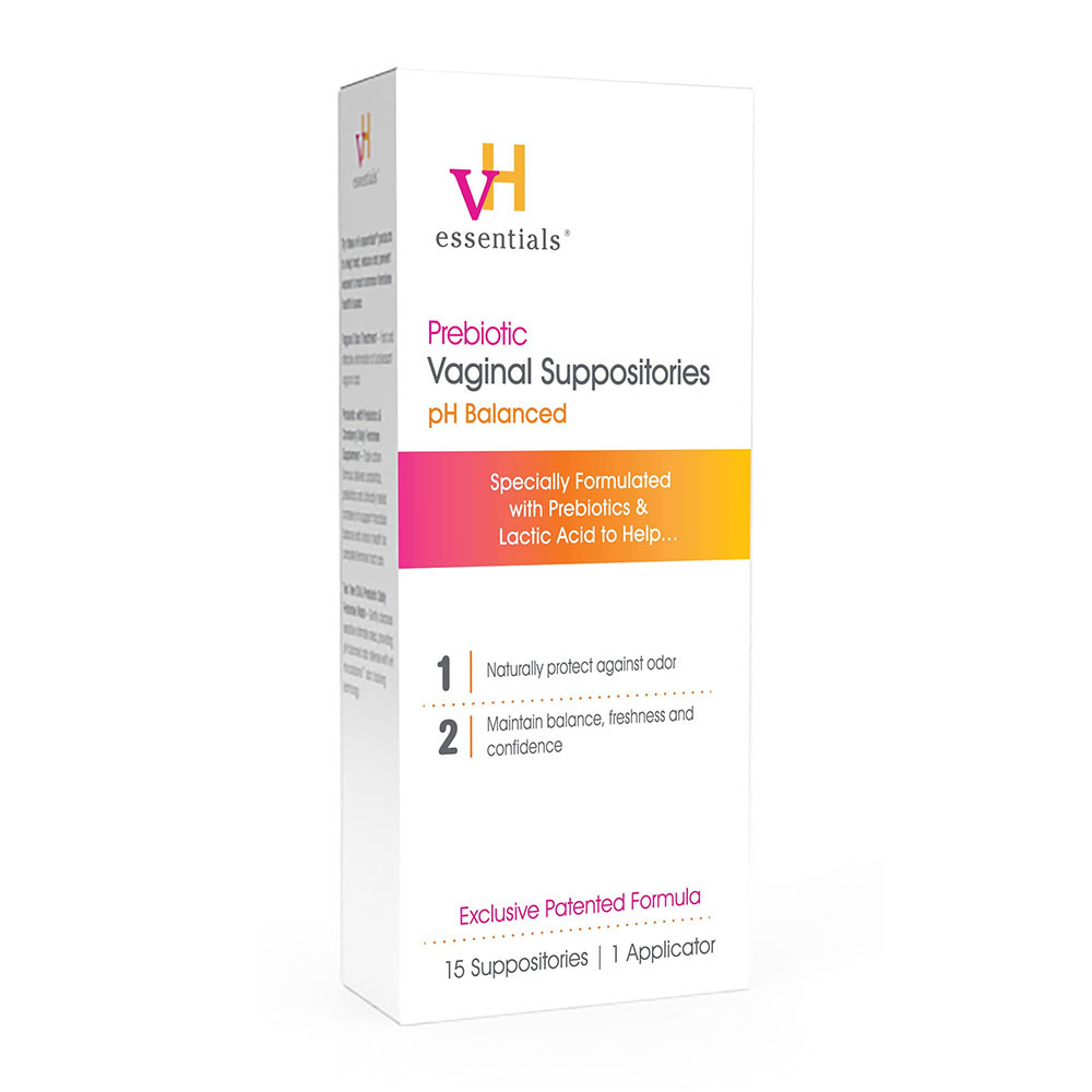 Vh Essentials Prebiotic Vaginal Suppositories, 15 Ea