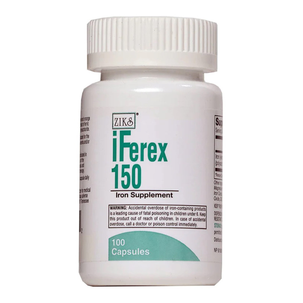 Iferex 150 Iron Supplement Capsules, 100 Ea