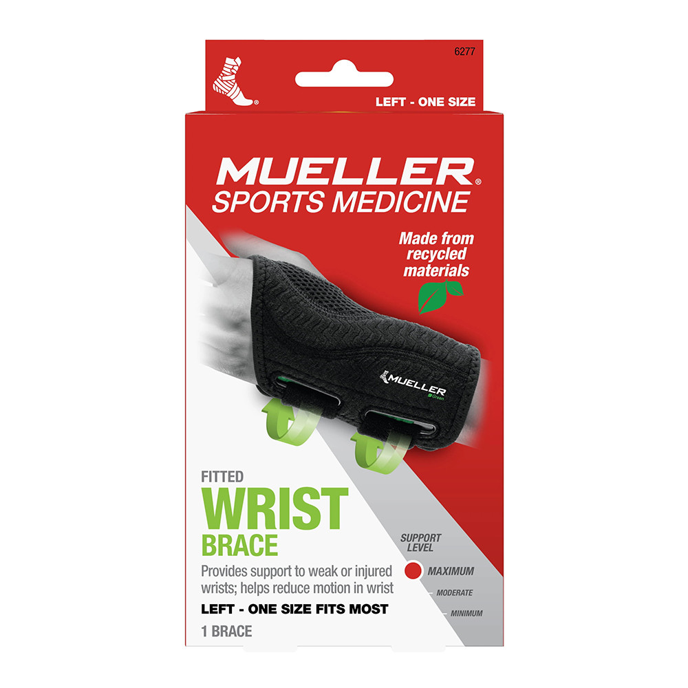 Mueller Wrist Brace Fitted Left One Size, 1 Ea