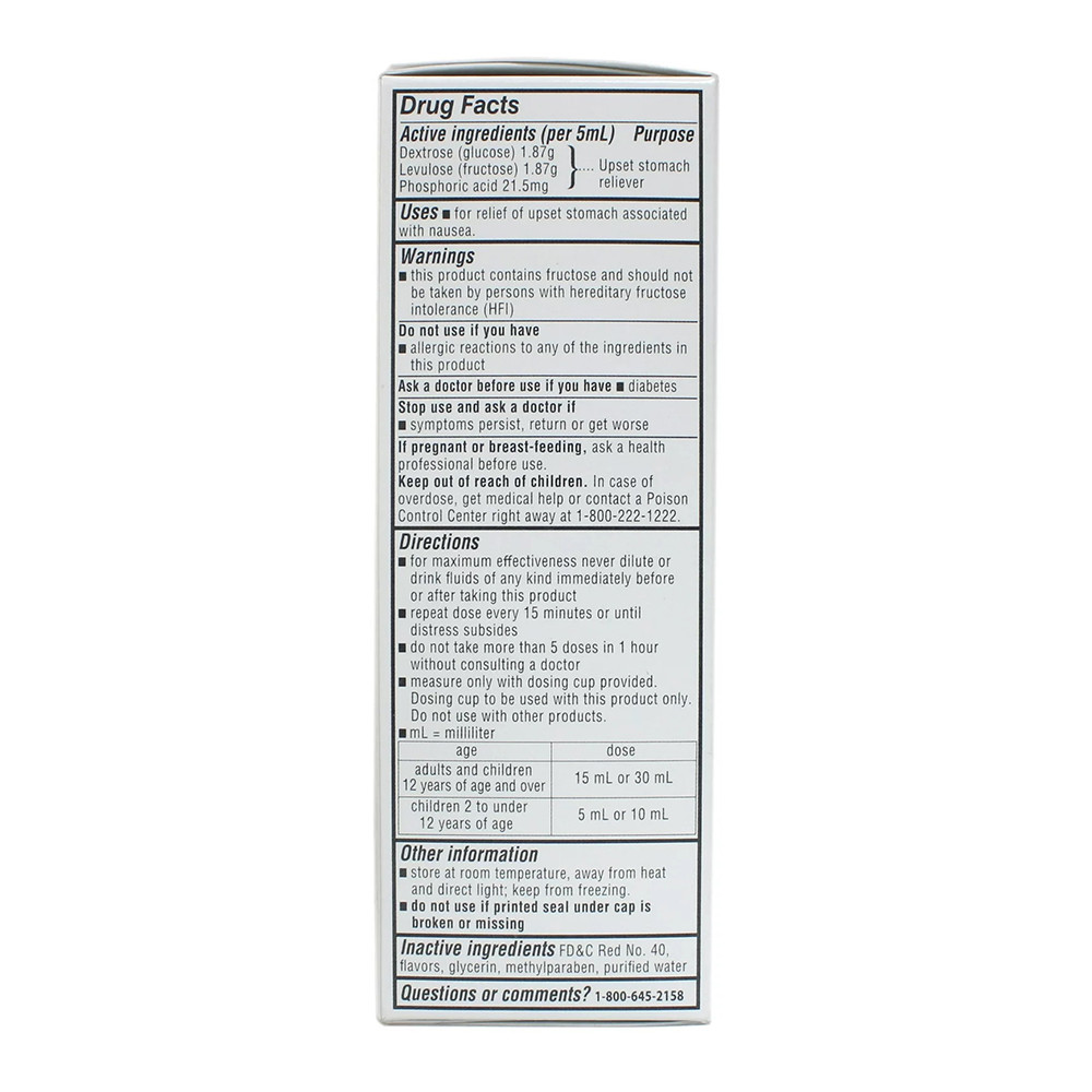 Rugby Anti Nausea Liquid, Natural Cherry Flavor, 4 Oz