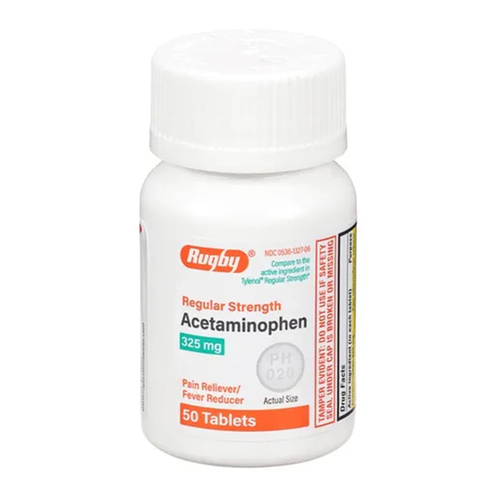 Rugby Acetaminophen 325 Mg Regular Strength for Pain and Fever Reducer ...