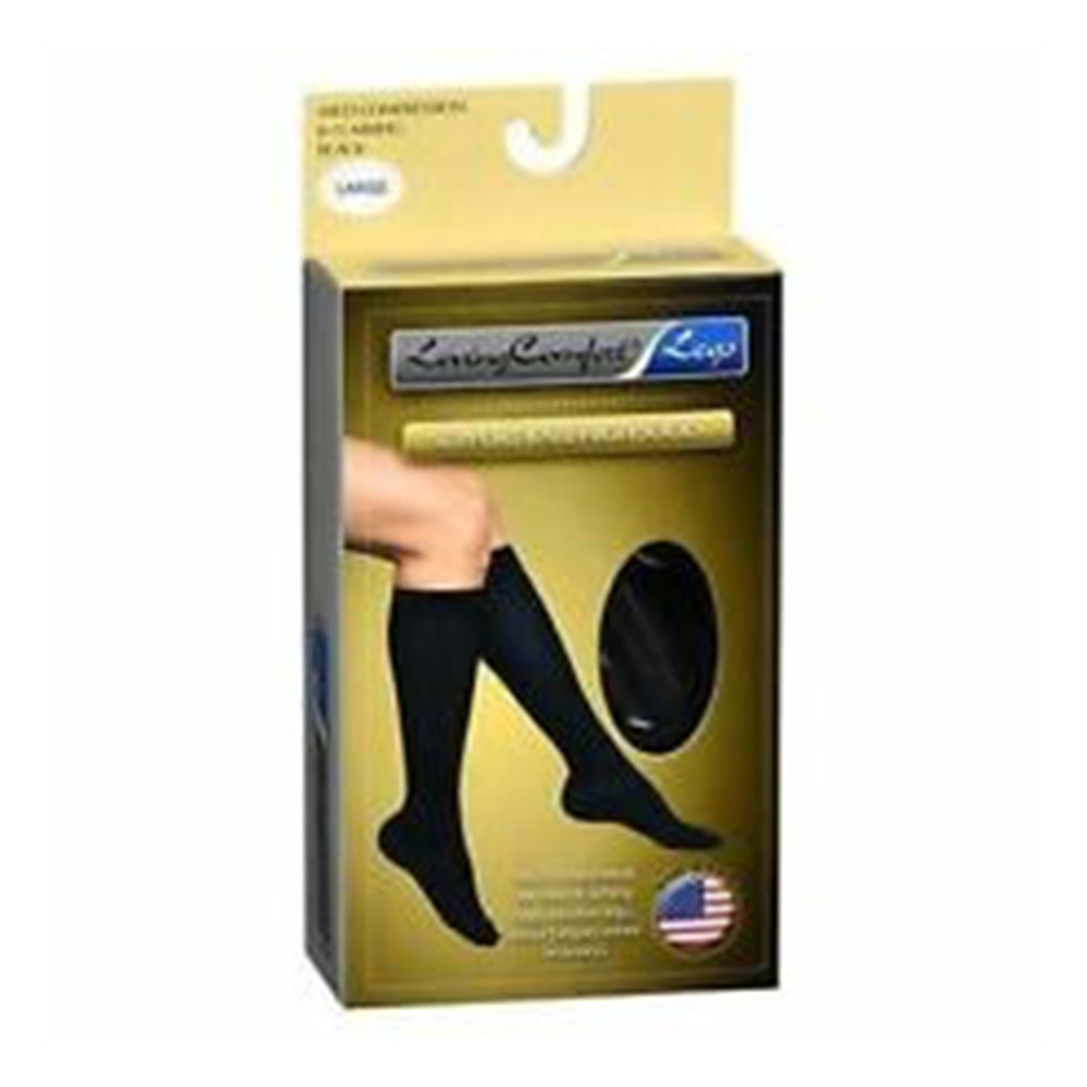 Loving Comfort Support Knee Socks High Stockings 8 to 15Mmhg Closed Toe ...