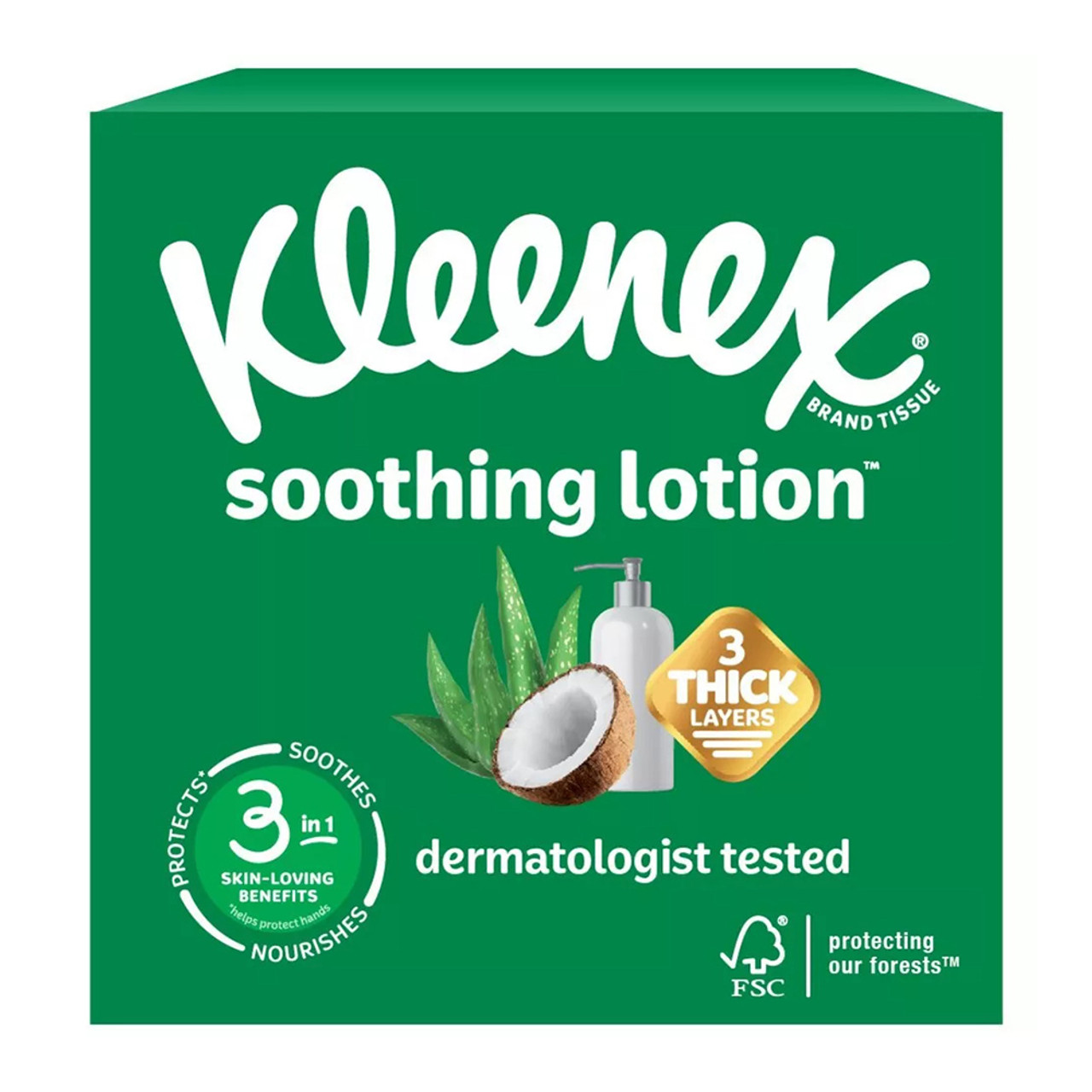 Kleenex Soothing Lotion 3 Ply Facial Tissue 60 Ea