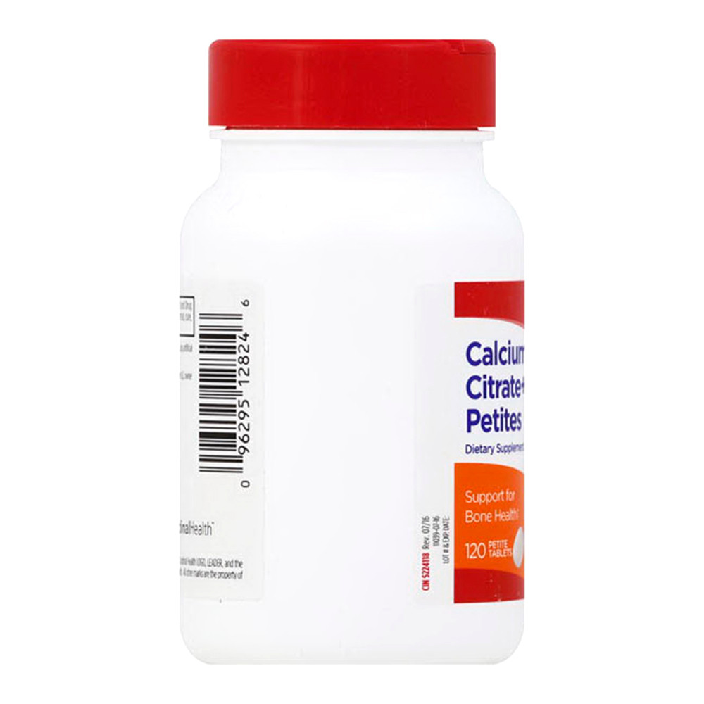 Leader Calcium Citrate Plus D3 Petites, Petite Tablets, 120 Ea
