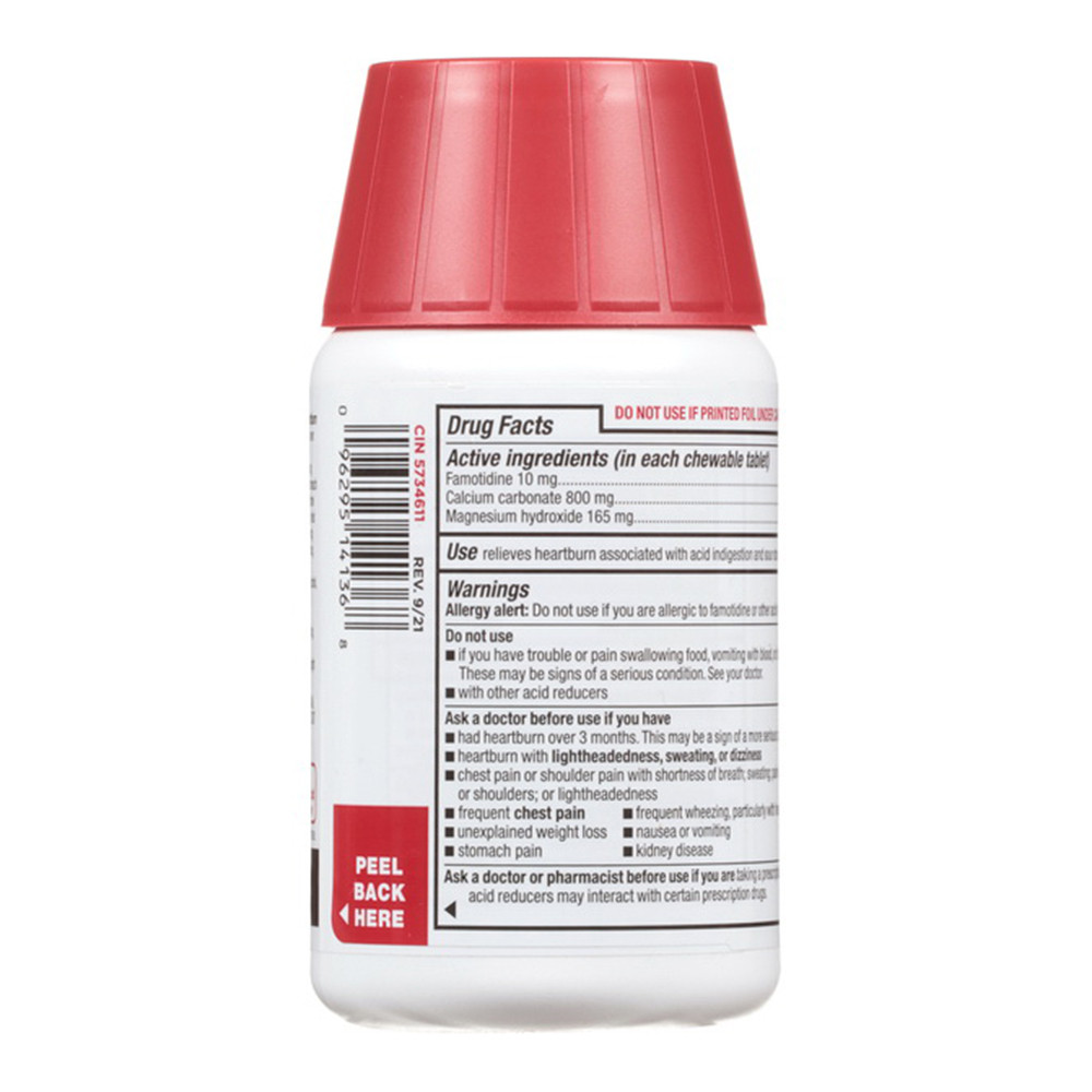 Leader Acid Reducer Complete, Dual Action, Berry Flavor, Chewable ...