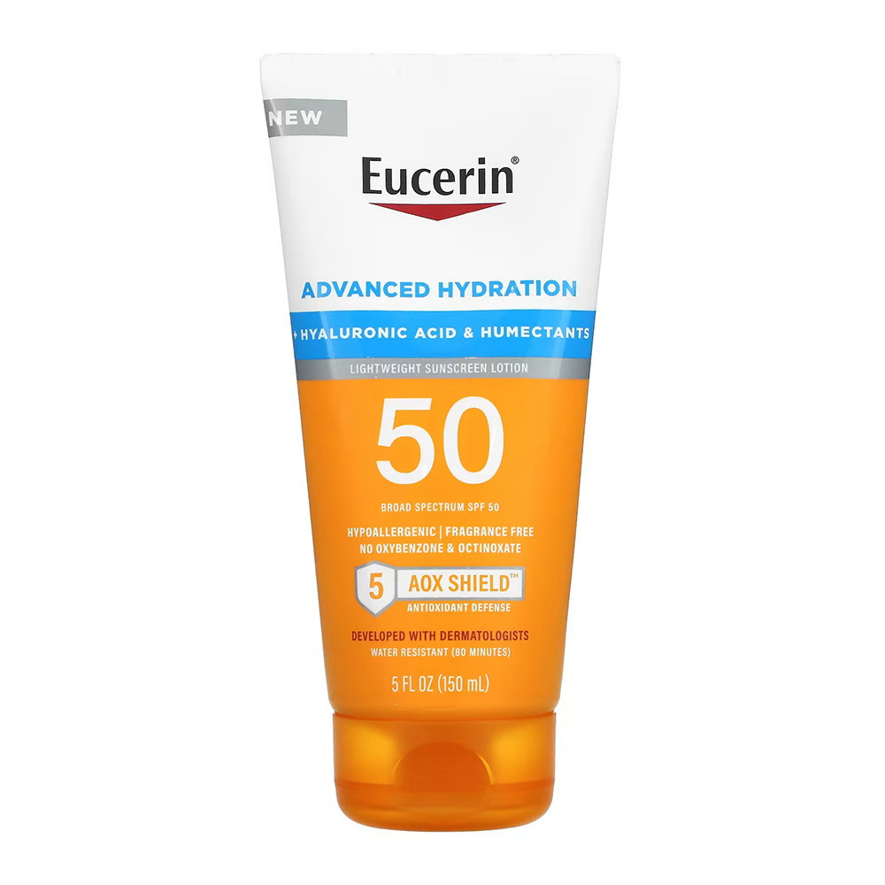 Eucerin Sun Advanced Hydration Spf 50 Sunscreen Lotion, 5 Oz