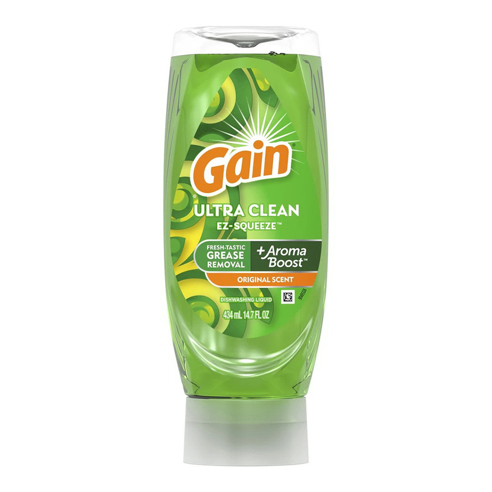 Gain Ultra Clean Dishwashing Liquid Dish Saop Original Scent 14.7Oz (434ml)