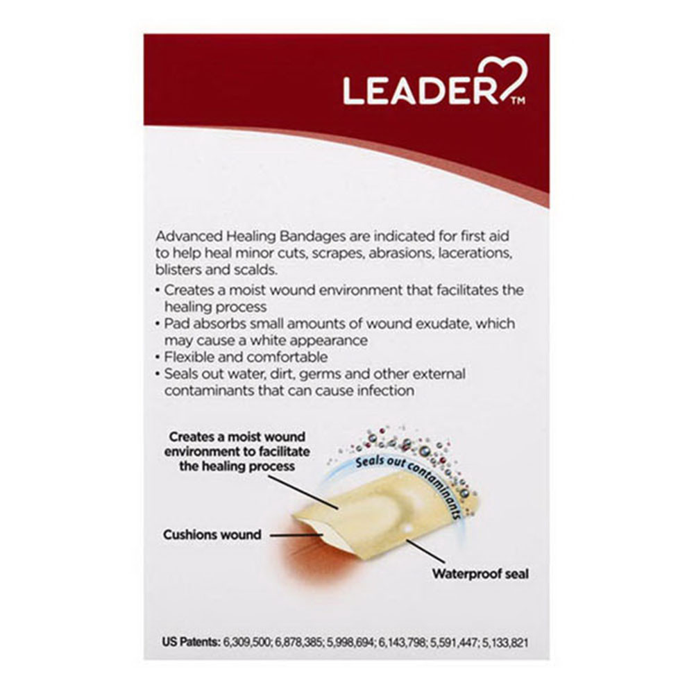Leader Advanced Healing Bandages, Sterile, 6 Ea